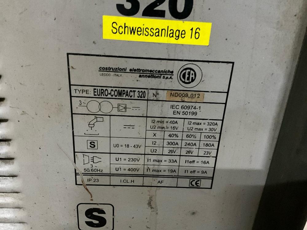 CEA Euro Compact 320 MIG welding machine | Dome Auctions
